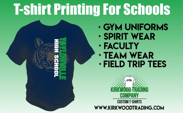 t shirt printing for schools - Kirkwood Trading Company | Custom T ...